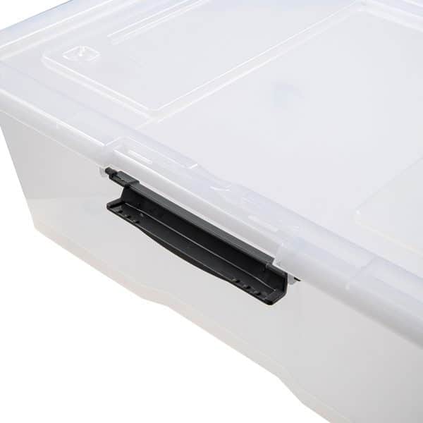 Large clear plastic totes with lids wholesale & Factory Price