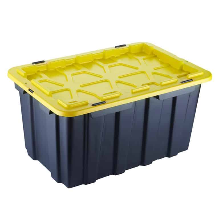Totes with lids, flip top storage tote, plastic storage totes with lids