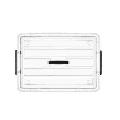 33L clear plastic storage totes, clear plastic storage container ...