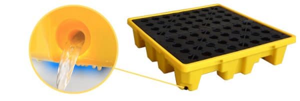 Spill containment pallet, drum spill containment pallet - plastic ...