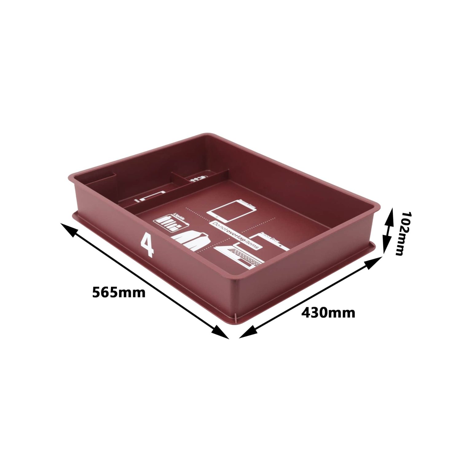 TSA bins, TSA security tray, Airport Security Trays - plastic-crates.com