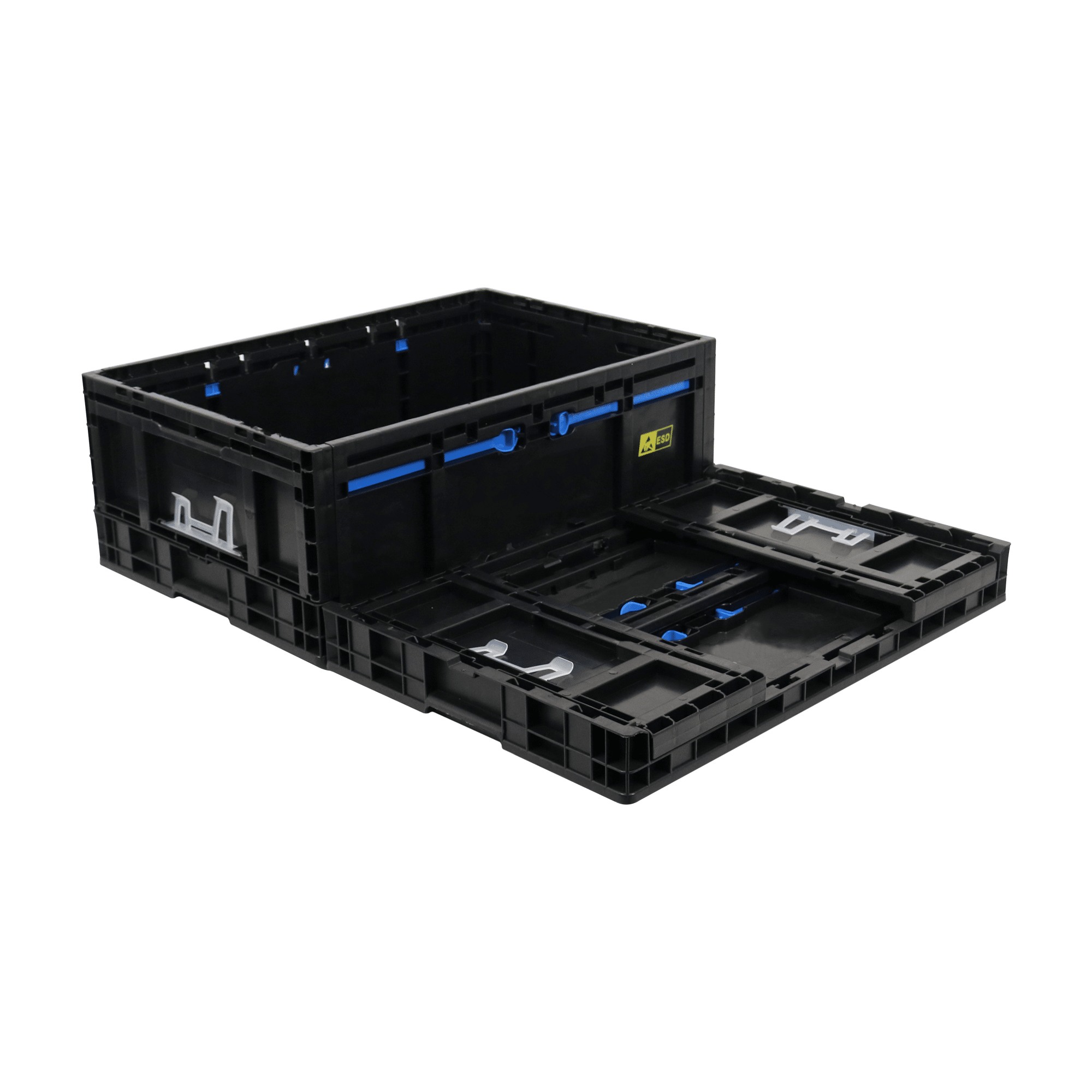 ESD Boxes Foldable Anti Static Crates for Electronics - plastic-crates.com